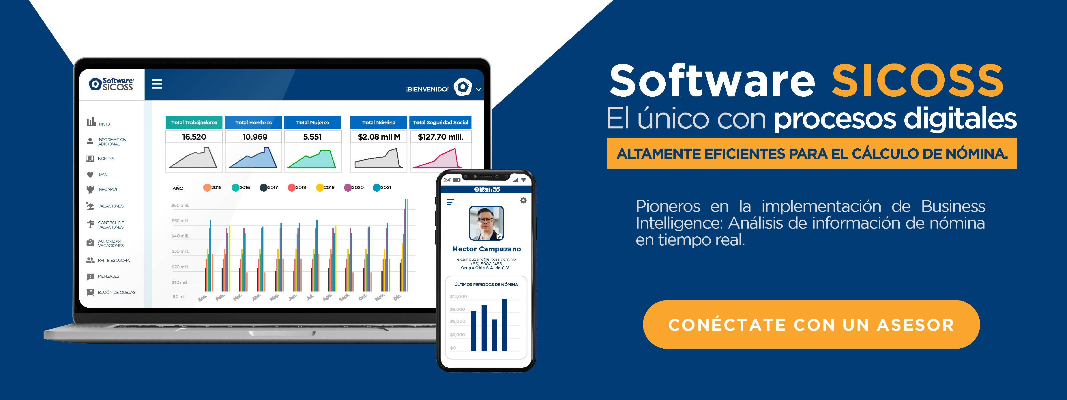 Software SICOSS | Sistema para cálculo de nómina y cálculo de IMSS
